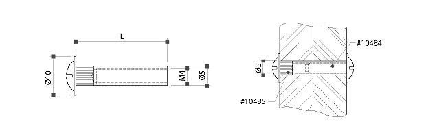 fourwinds - 10484 Inter Screw, M4 Thread